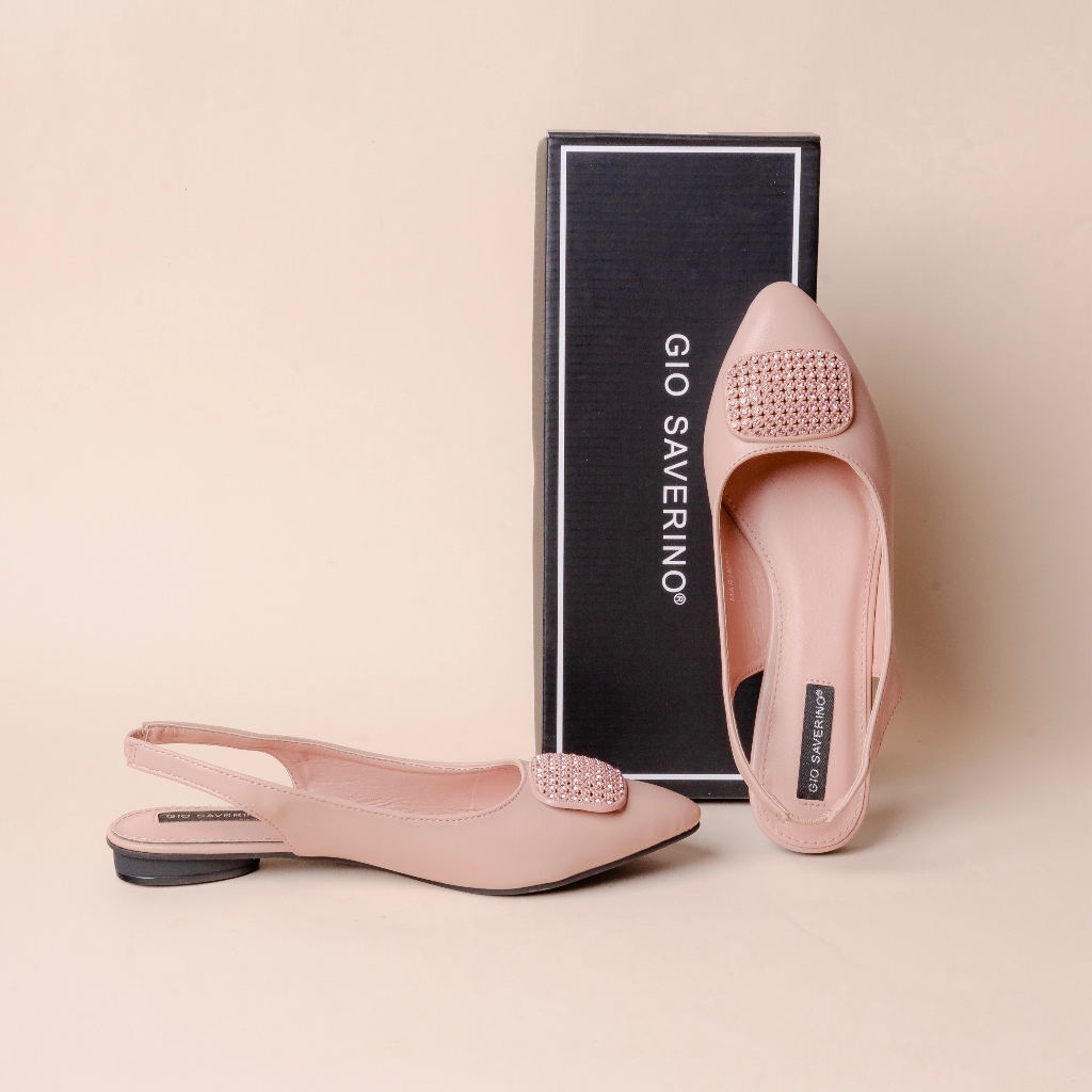 Jual Gio Saverino Sepatu Flat Shoes Sling Back Wanita Mewah Marimar ...