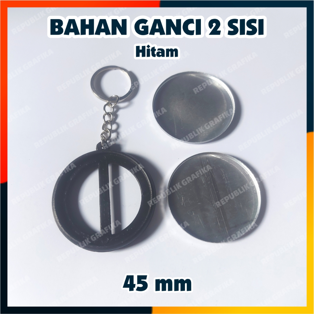 Jual Bahan Gantungan Kunci 2 Sisi / Ganci Bolak Balik / Ganci BB 45 mm ...