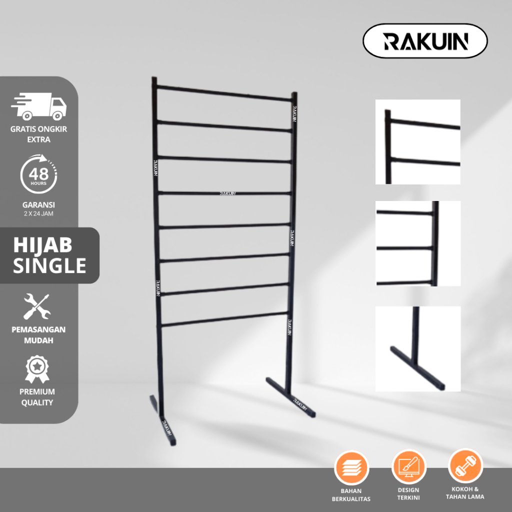 Jual RAK HIJAB SINGLE - RAK HIJAB BESI KOKOH & MINIMALIS/ RAK UNTUK ...