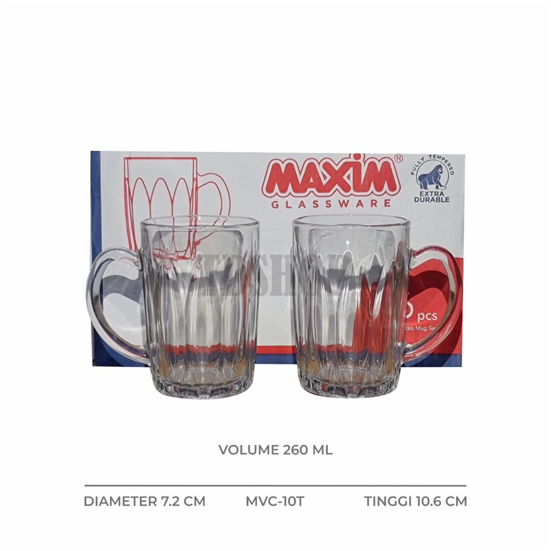 Jual TDSHOP GELAS TEH / GELAS KOPI / GELAS KOPITIAM MAXIM 1 box isi 6pcs | Shopee Indonesia