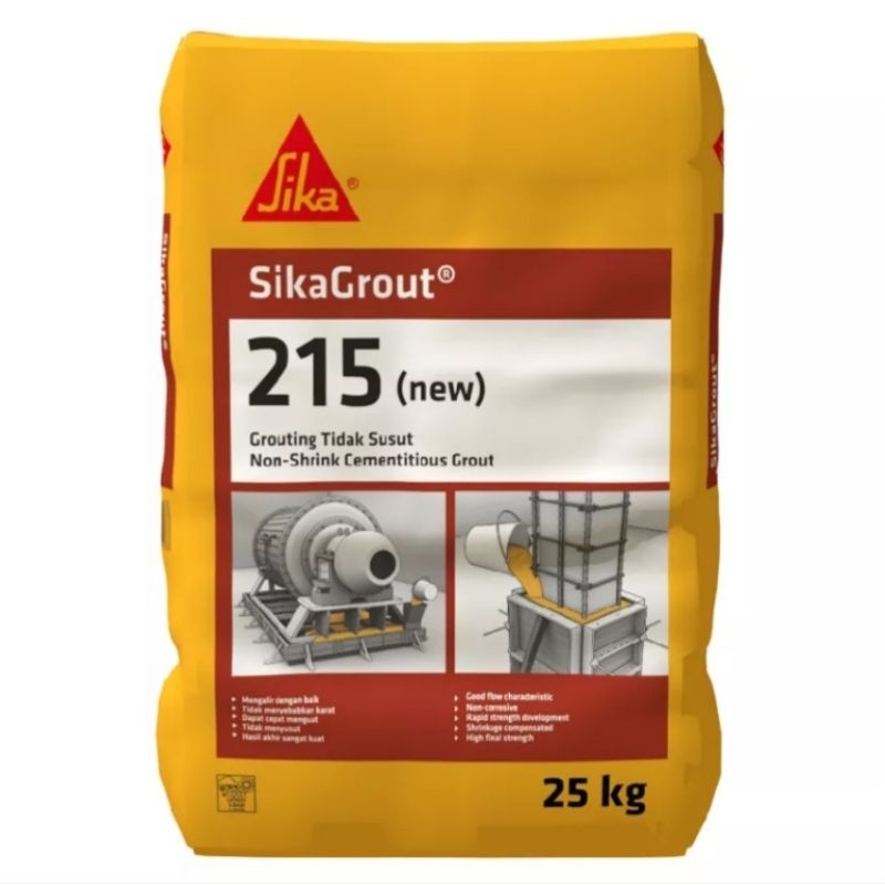 Jual SIKA Grout 215 25 kg / semen grouting SikaGrout mortar cor beton ...