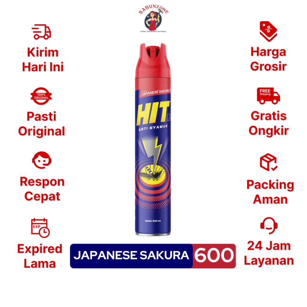 Jual Pembasmi Nyamuk Hit Aerosol Japanese Sakura 600ml | Shopee Indonesia