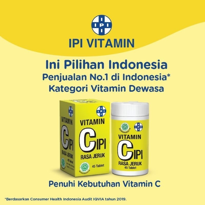 Jual IPI Vitamin A B C D3 1000iu Zinc Plus D3 K2 B12 B1 - Suplement ...