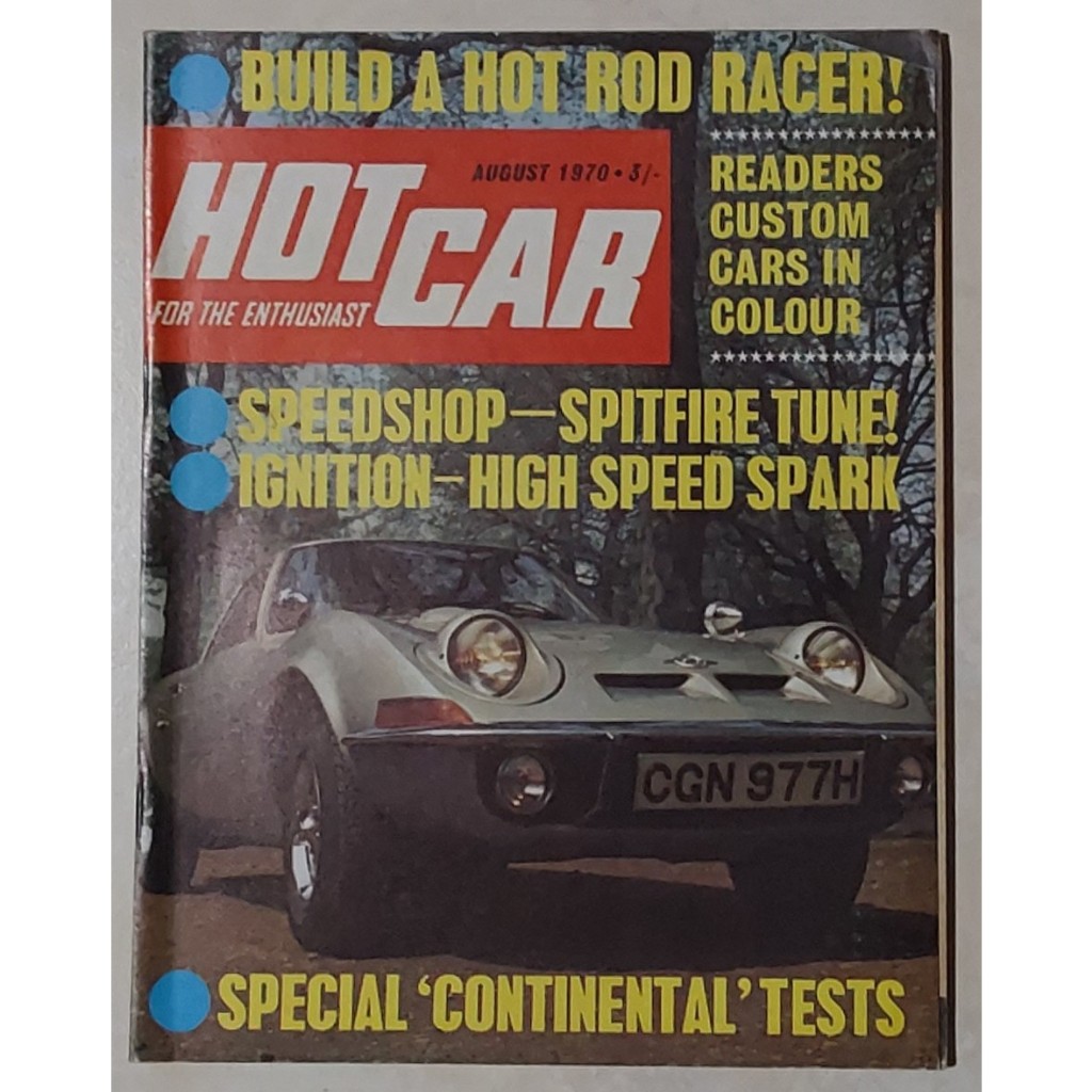 Jual VERY RARE - Hot Car Magazine August 1970, (English/buku bahasa ...