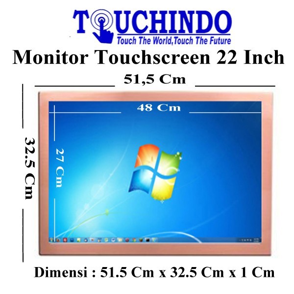 Jual Monitor Touchscreen Touchindo 22 inch Tanpa Standing | Shopee ...