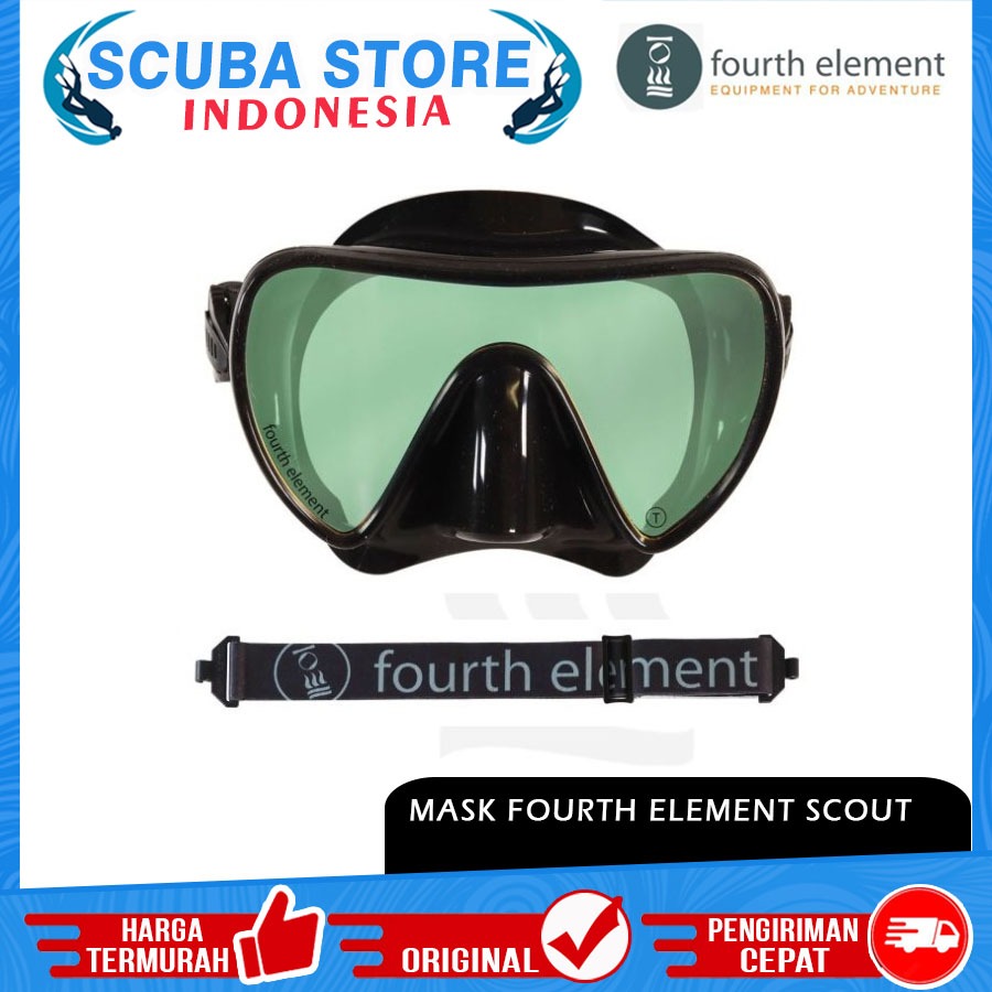 Jual Mask Fourth Element Scout Frameless Masker Selam Dive Scuba Diving ...
