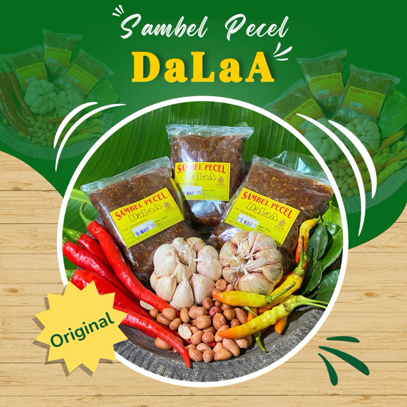 Jual Sambel Pecel DaLaA 250 gr Varian Original | Sambel Kacang Khas ...