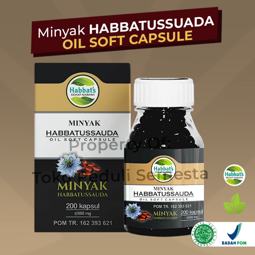 Jual HABBATUSSAUDA OIL SOFT CAPSULE extra minyak kapsul jinten hitam ...
