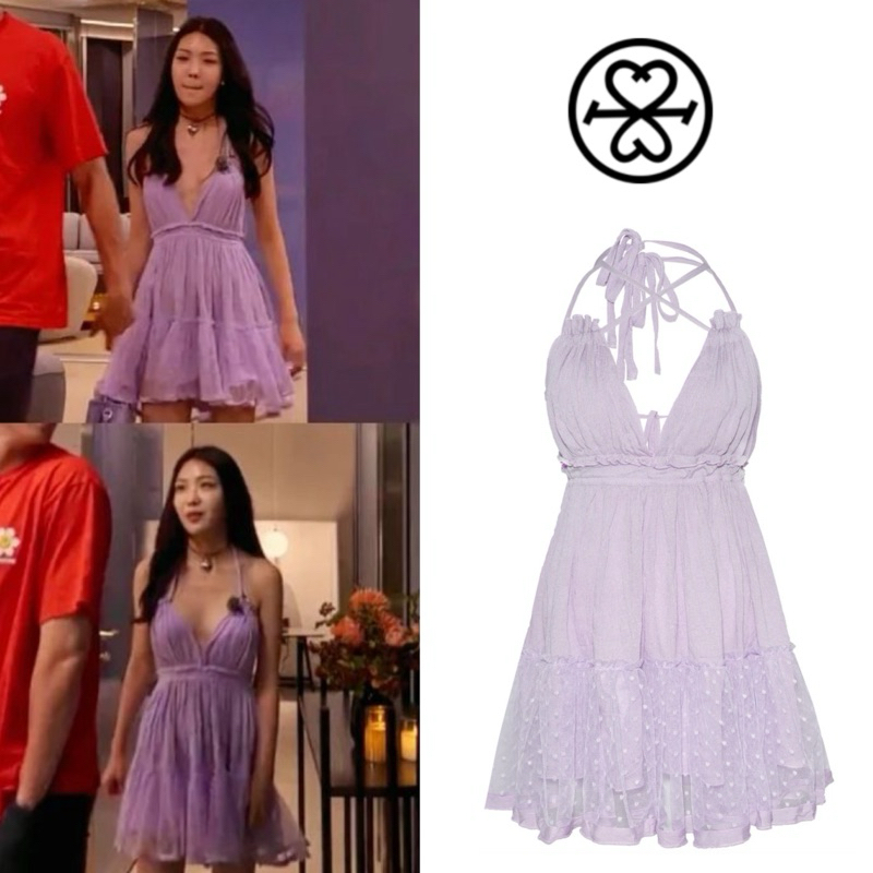 Jual ORIGINAL KOREA SWIMCITY - Light purple string frill one piece ...