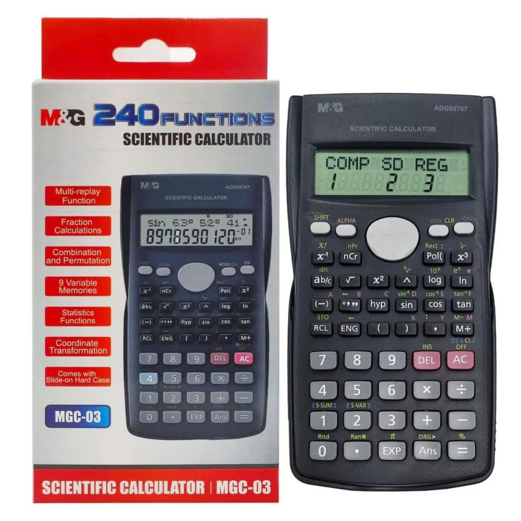 Jual Kalkulator Scientific M&G MGC- 03 12 Digit Calculator ADG98767 ...