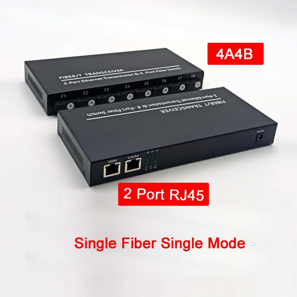 Jual Media Converter 8F2E 8 Port Fiber Optic 2 RJ45 LAN Ethernet ...