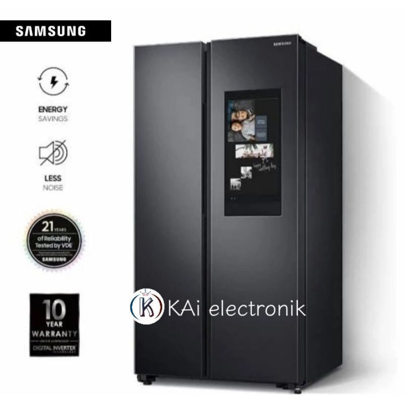 Jual kulkas samsung RS62T5F01B4 FAMILY HUB digital inverter | Shopee ...