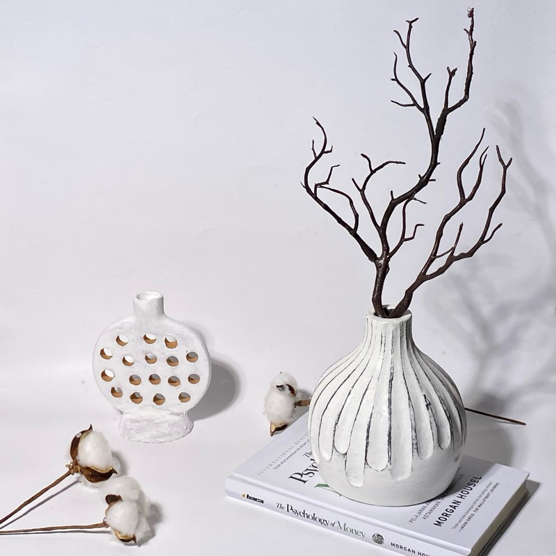 Jual Claythings.id Arja Vase - Vas Bunga Aesthetic Hiasan Dinding ...