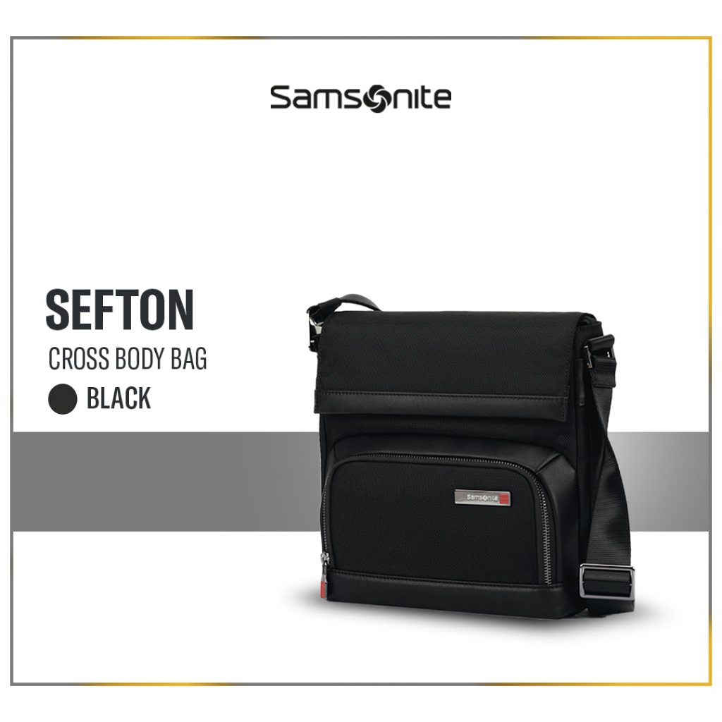 Jual Samsonite Sefton Vertical Crossbody TCP - Black | Shopee Indonesia