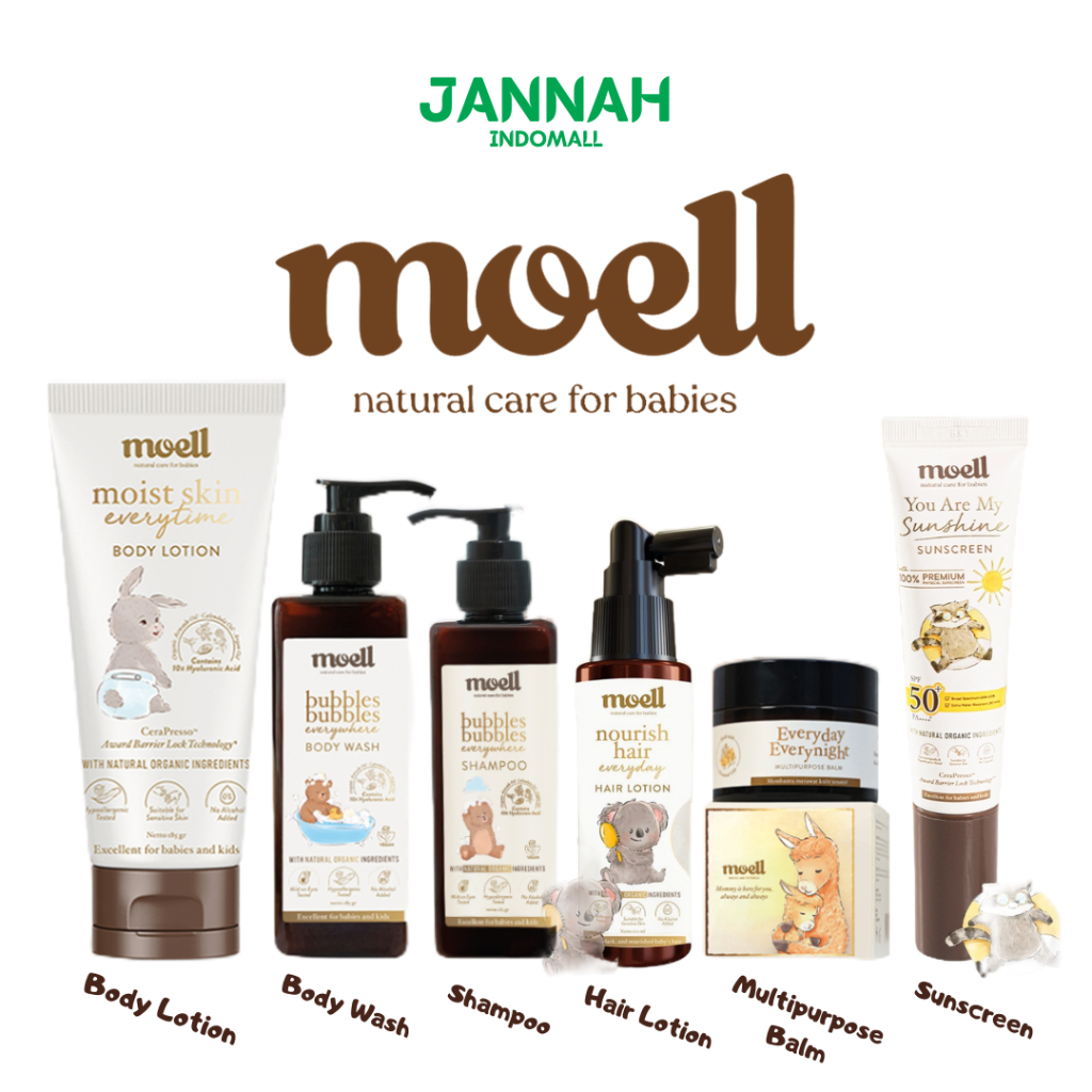 Jual Moell Skincare Anak - SLS Free - Natural Organic Multipurpose Balm ...