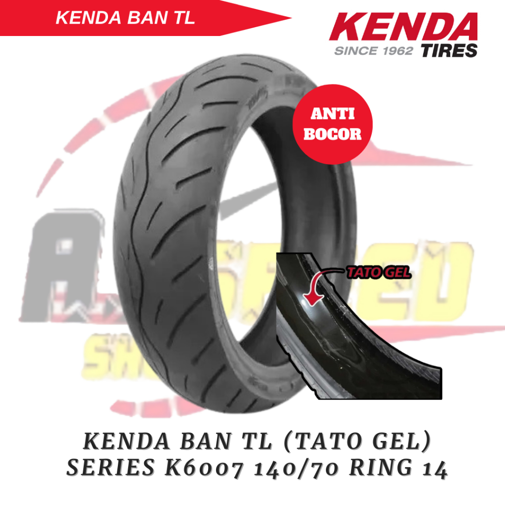 Jual KENDA Ban Motor Ukuran 110/80 140/70 Ring 14 Type K6007 Tubeless ...