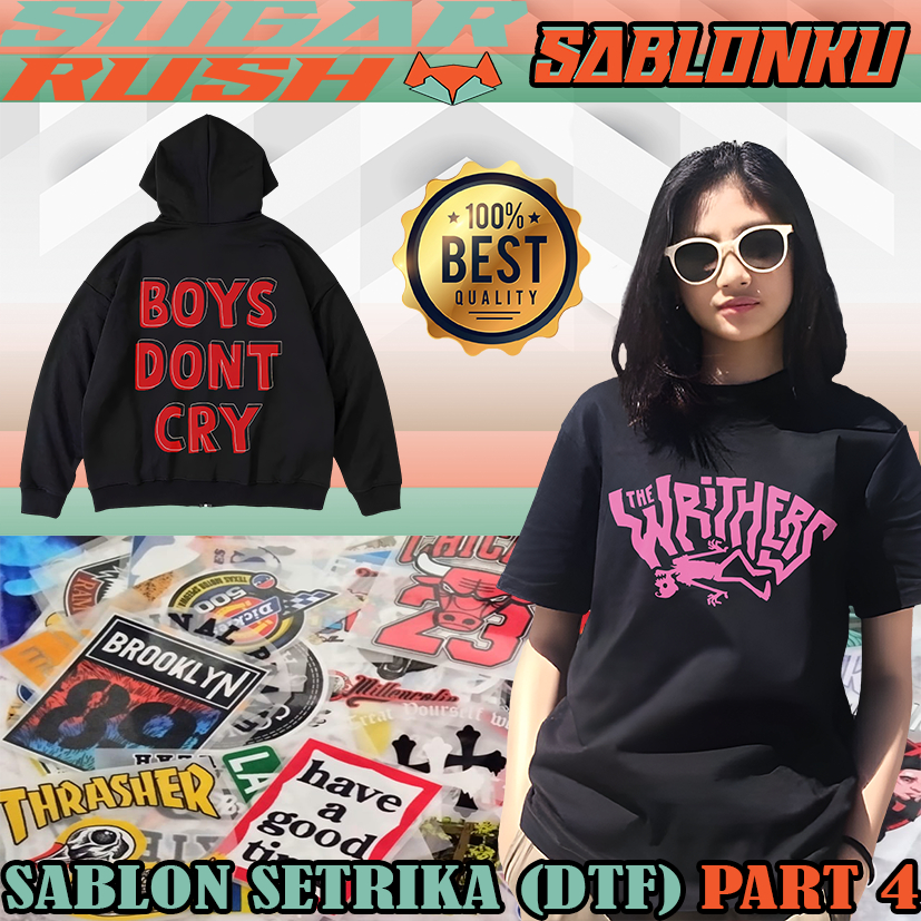 Jual Sablon setrika sablon DTF Part 4 custom sablon ukuran A3/A4/A5 ...