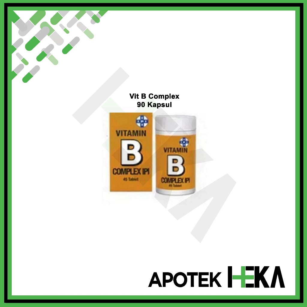 Jual Vitamin B Complex IPI Botol Isi 45 / 80 Tablet Coklat [BOGOR ...