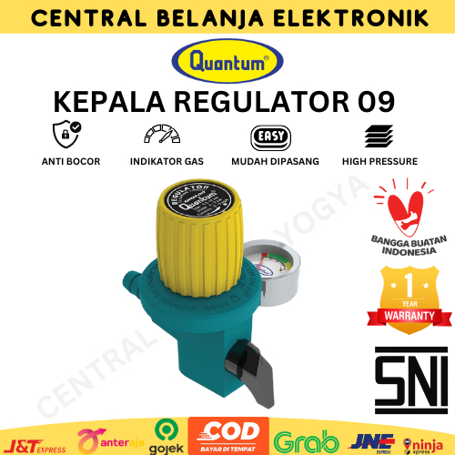 Jual REGULATOR GAS TEKANAN TINGGI QUANTUM QRL 09 DENGAN METER / QUANTUM ...