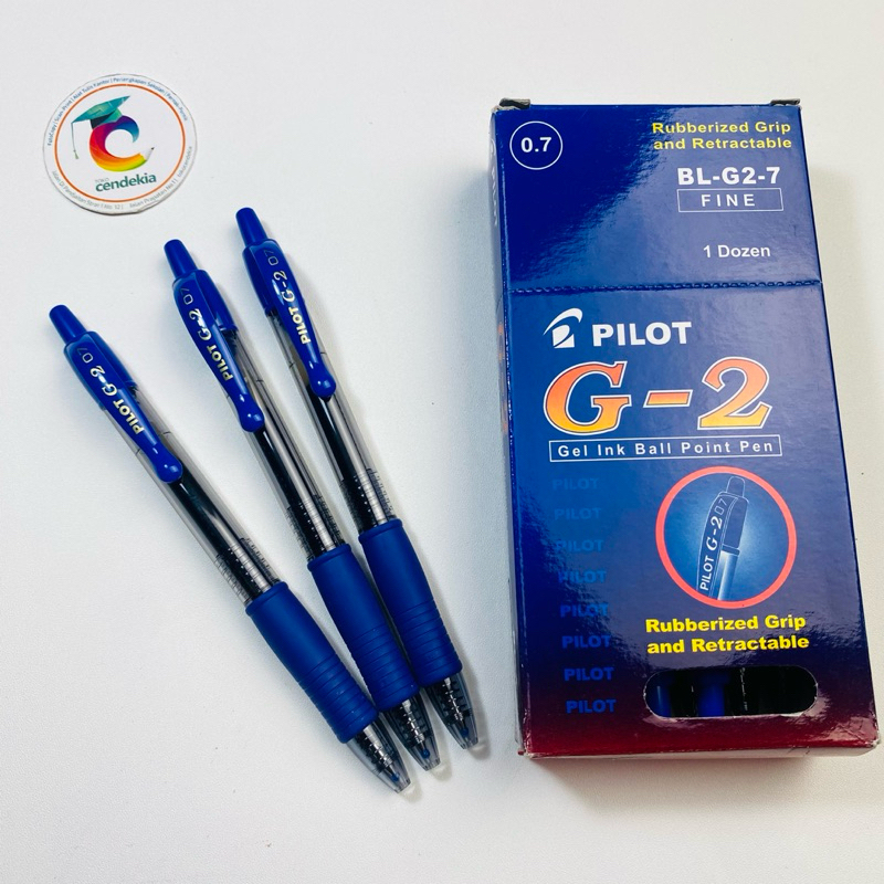 Jual Pulpen PILOT G2 Biru 0.7mm - 1 pcs | Shopee Indonesia