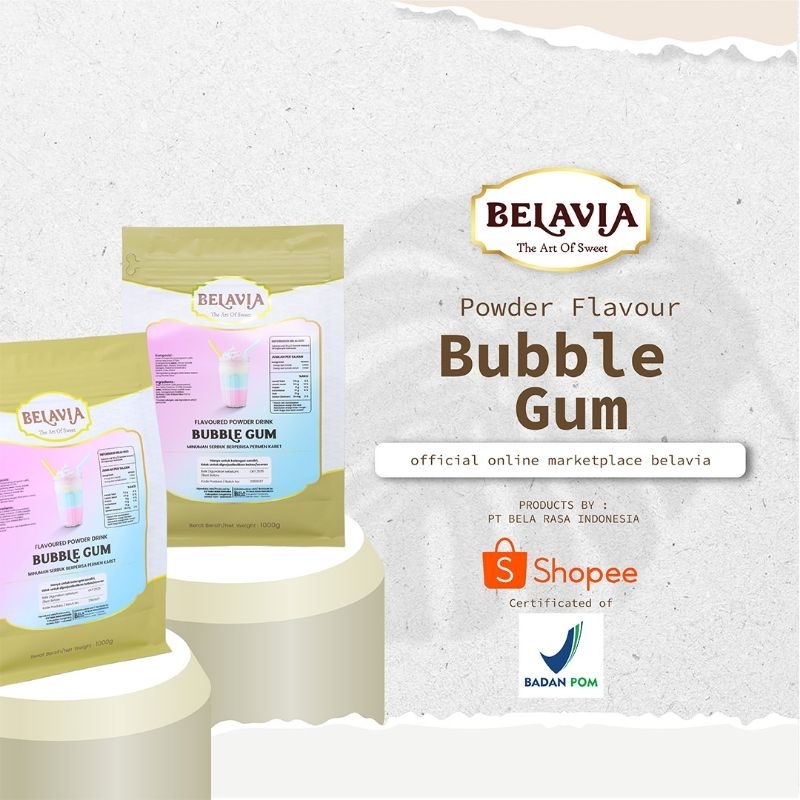 Jual Bubble Gum Powder Belavia | Shopee Indonesia