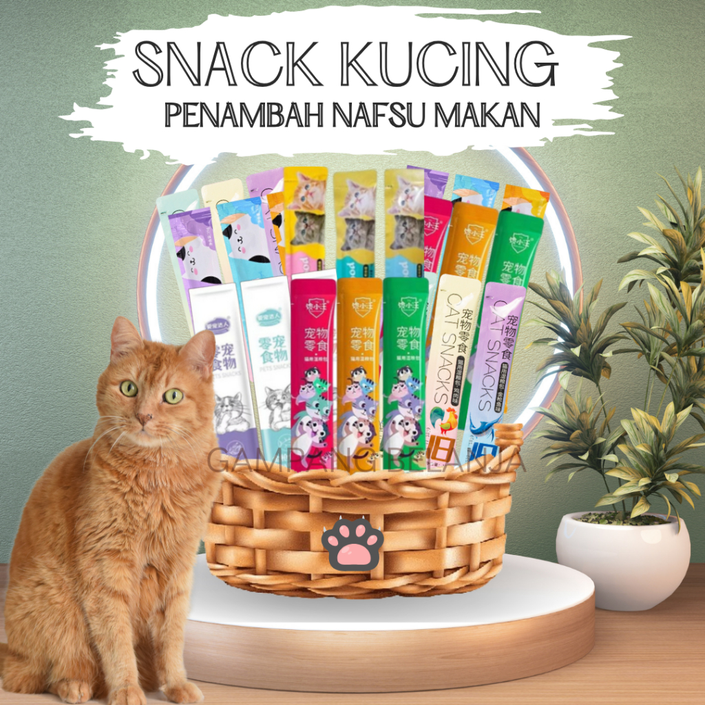 Jual Snack Kucing Penambah Nafsu Makan Creamy Treats 15gram Snack ...