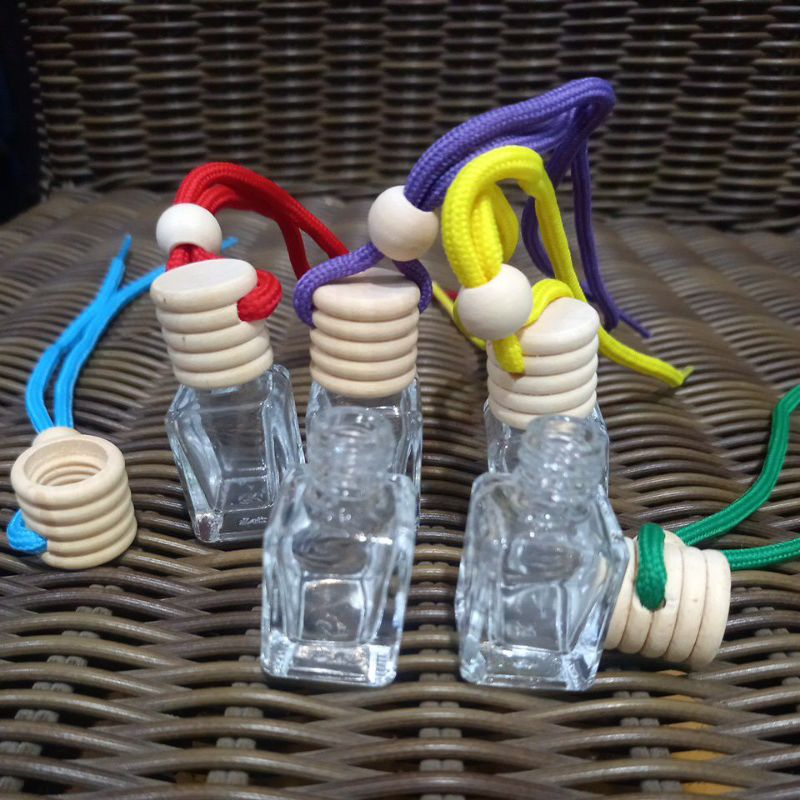 Jual BOTOL PARFUM MOBIL PARFUM RUANGAN BOTOL KOTAK 6ml MODEL GANTUNG ...