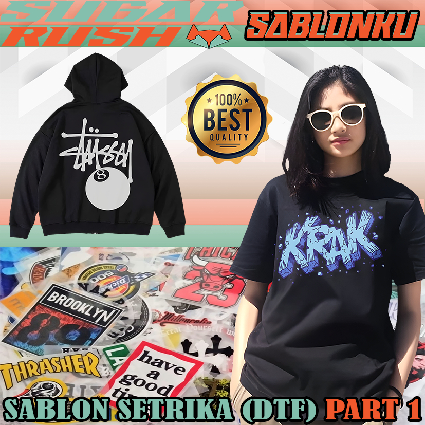 Jual Sablon setrika dtf part 1 sablon A5/A4/A3 sablon satuan bisa ...