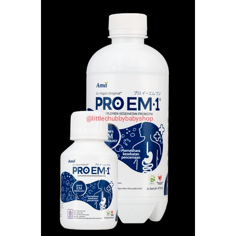 Jual PRO EM-1 SUPLEMEN MINUMAN KESEHATAN PROBIOTIK 473ML/90ML | Shopee ...