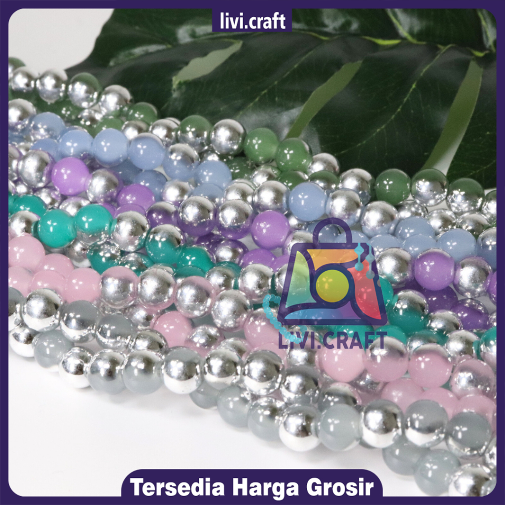 Jual Mutiara Gradasi Perak 8mm | Shopee Indonesia