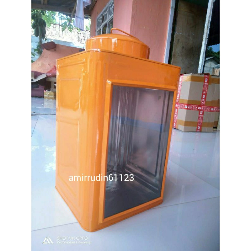 Jual Blek Kaleng Kerupuk Warung Warna ORANGE 23x35cm | Shopee Indonesia