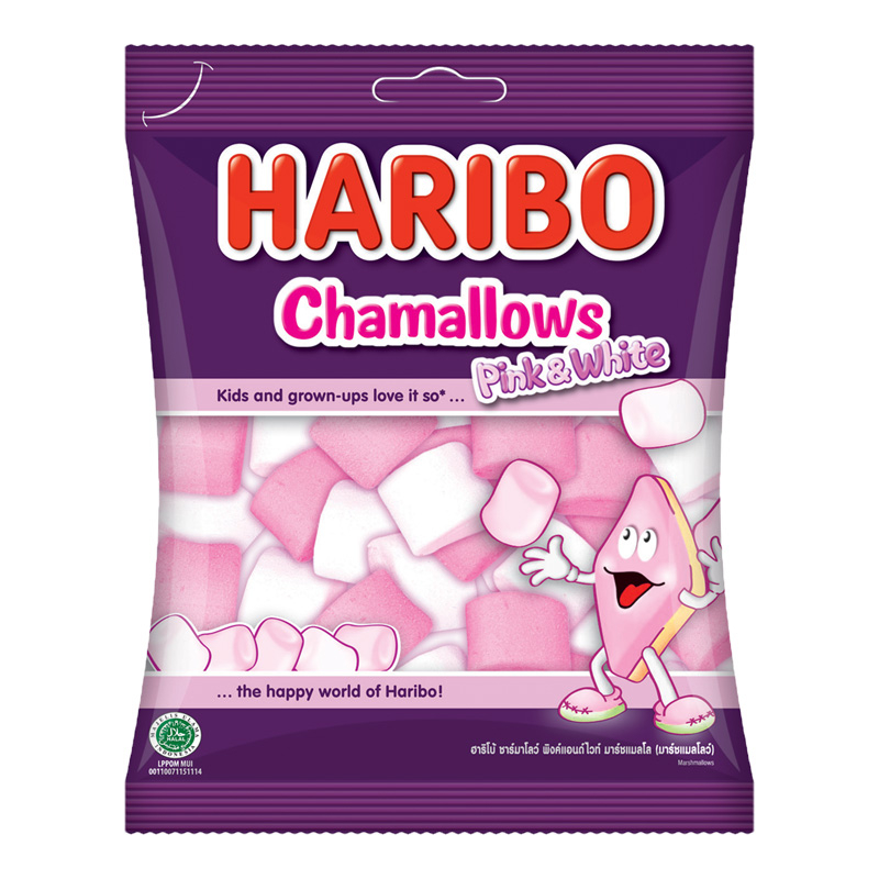 Jual HARIBO Chamallows Permen Pink & White 70 g | Shopee Indonesia
