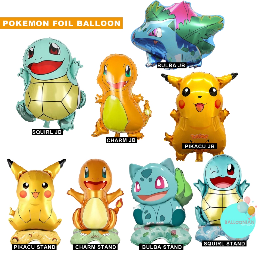 Jual Pokemon Balloon Foil/Balon Pikacu Standing/Balon Ulang Tahun Anak ...
