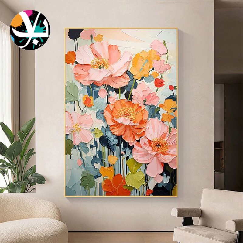 Jual Lukisan kanvas bunga timbul - teksture - lukisan tangan asli ...