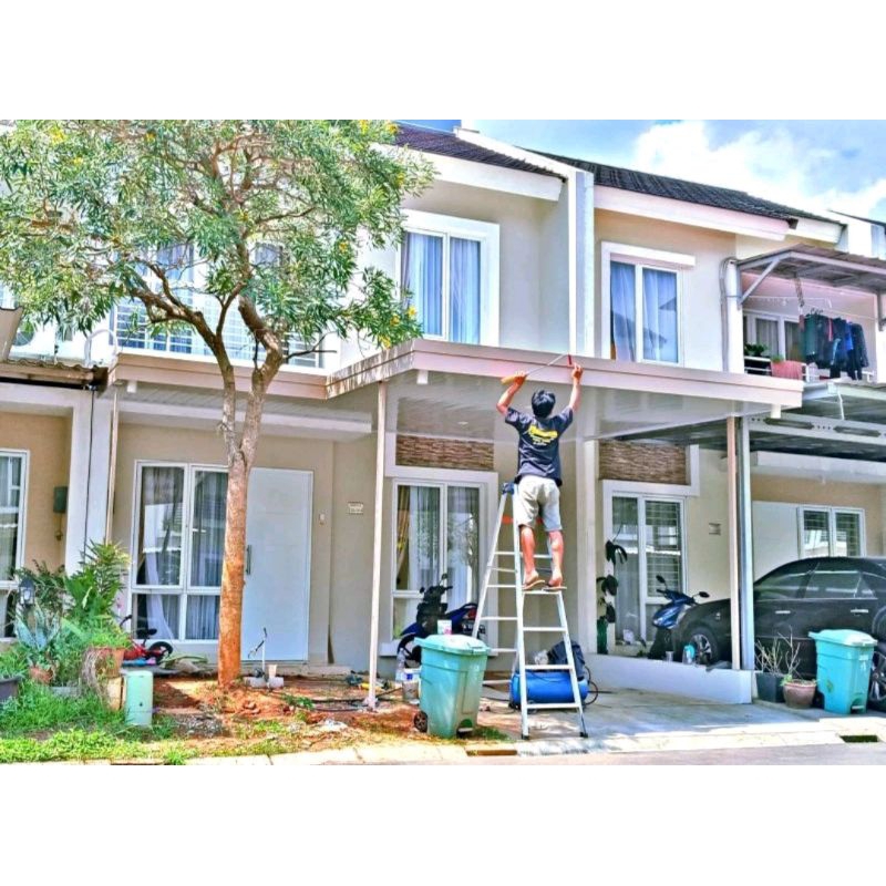 Jual kanopy PVC rangka baja ringan atap alderon rs dan plvon pvc ...