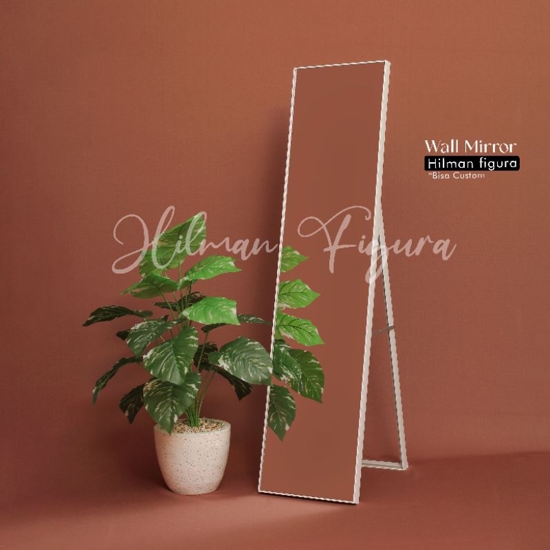 Jual kaca cermin standing mirror full body ukuran 123cm×30cm BACA ...