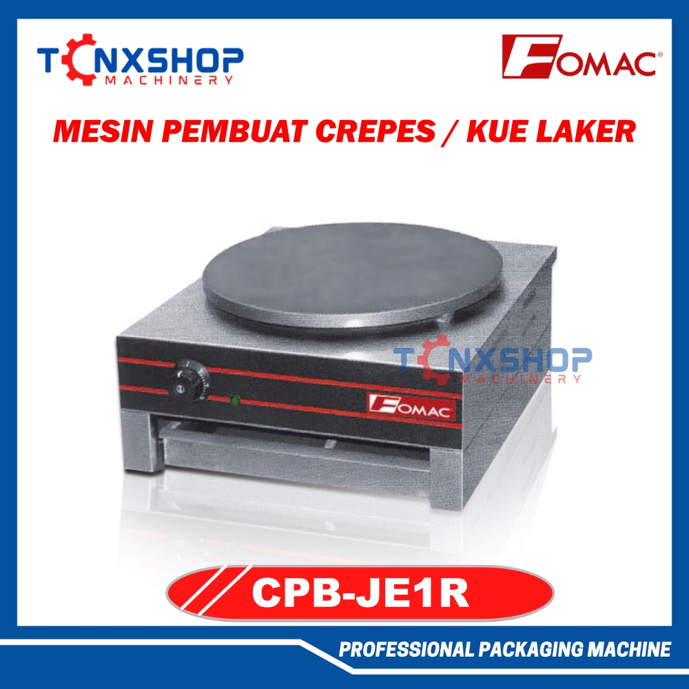 Jual Mesin Crepes Maker Alat Pembuat Kue Leker Gas CPB-JE1R FOMAC ...
