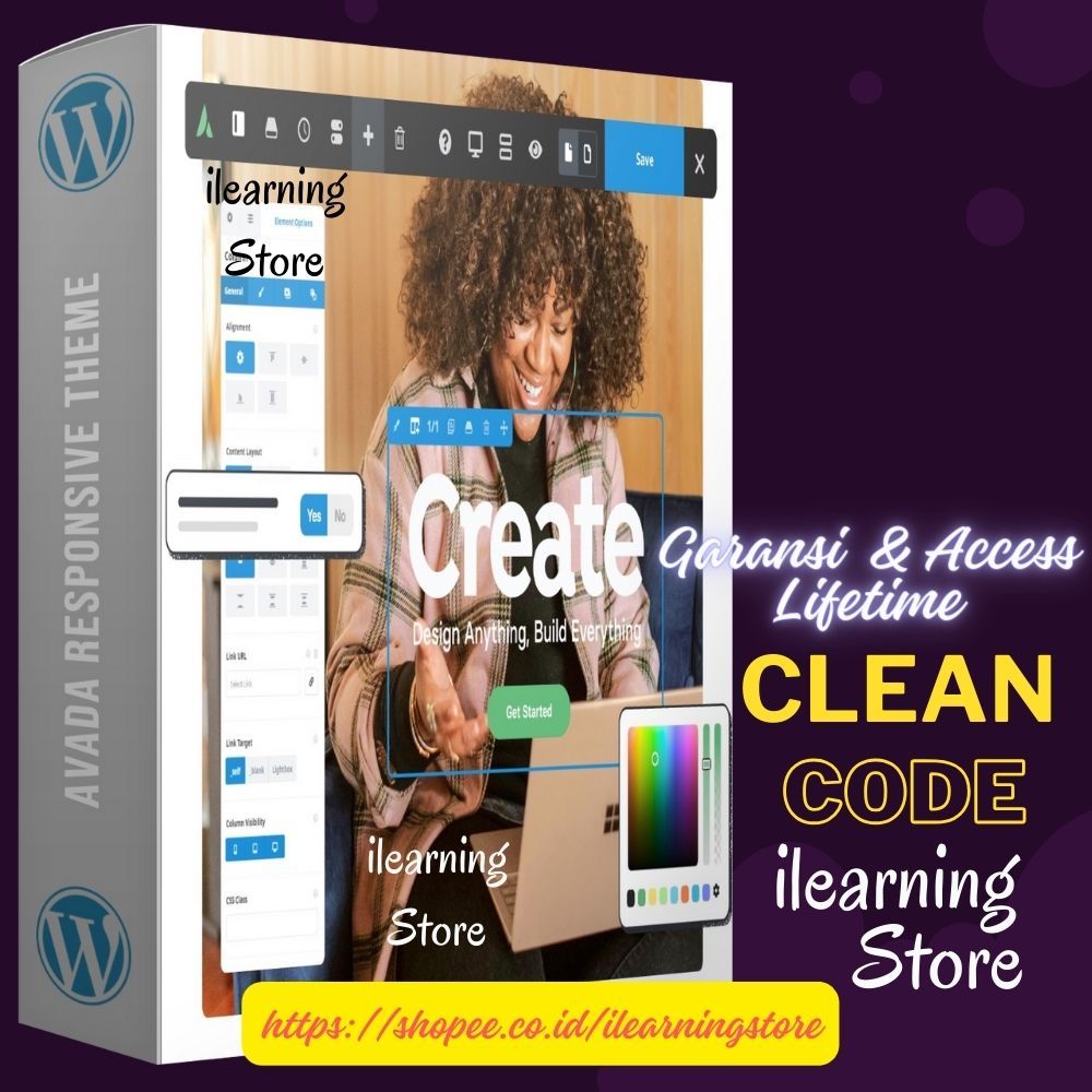 Jual [WT25] Avada Website Builder For WordPress & WooCommerce (100% GPL & Lifetime Access ...