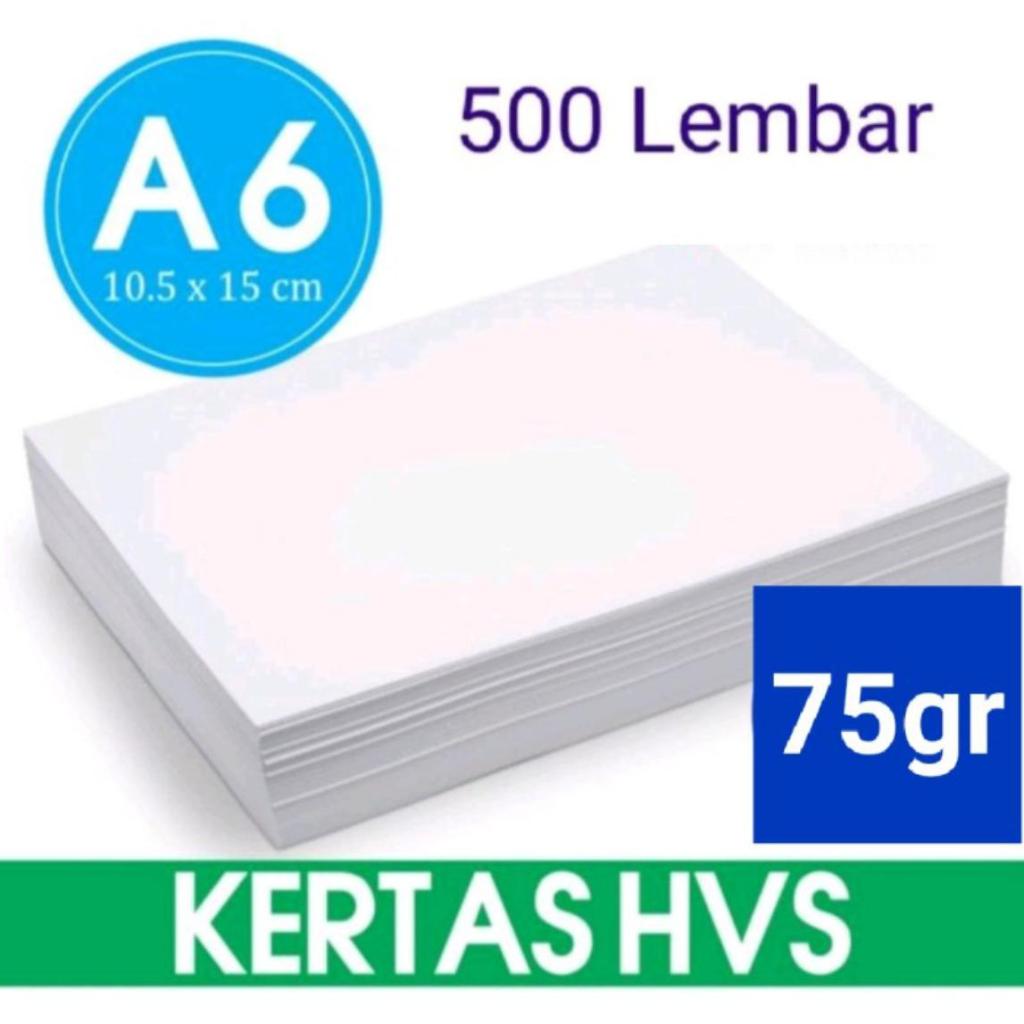 Jual Kertas HVS 75gr ukuran A6 (10.5cm x 15cm) untuk Print Resi Alamat ...
