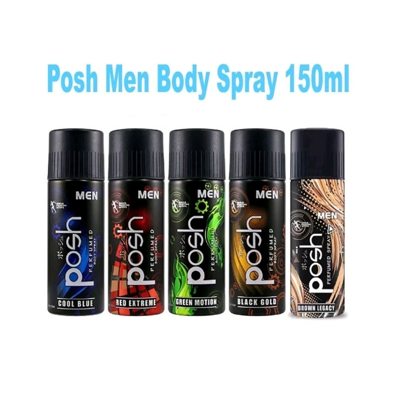 Jual Posh Men Body Spray 150ml | Shopee Indonesia