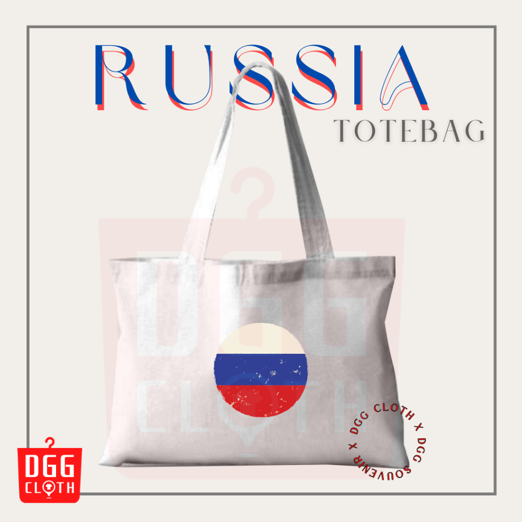 Jual DGGCloth Tote Bag Souvenir Rusia Totebag Sablon Oleh Oleh Russia ...