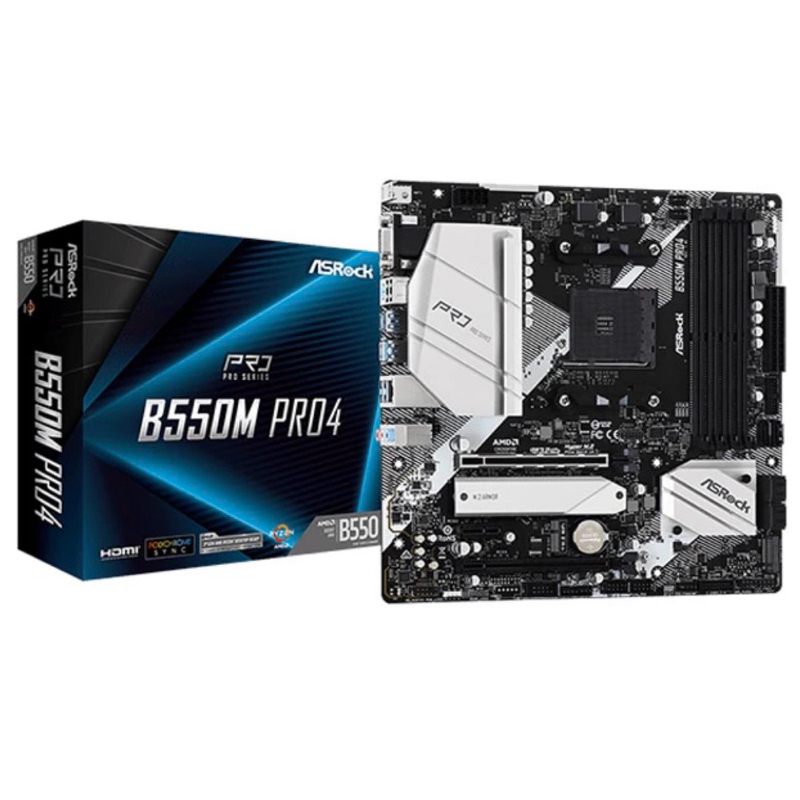 Jual ASRock B550M Pro4 (AM4, AMD Promontory B550, DDR4, USB3.2, SATA3 ...
