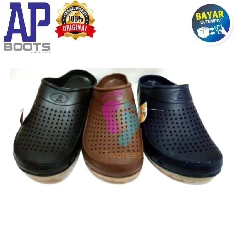 Jual Sandal AP Boots anti licin, anti air/AP CLOGS | Shopee Indonesia