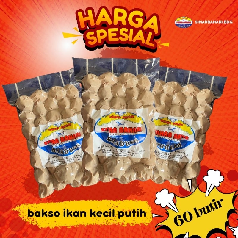 Jual bakso ikan kecil isi 60 butir | sinarbahari.bdg | Shopee Indonesia