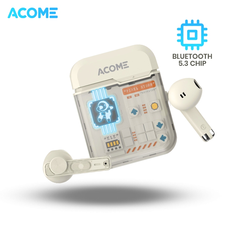 Jual ACOME Headset Earphone TWS Bluetooth 5.3 Transparent Low Latency ...