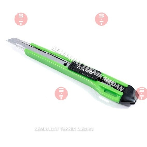 Jual PISAU SMALL KNIFE CUTTER SILET KECIL BLADE 9MM 9 MM AUTO LOCK TEKIRO | Shopee Indonesia