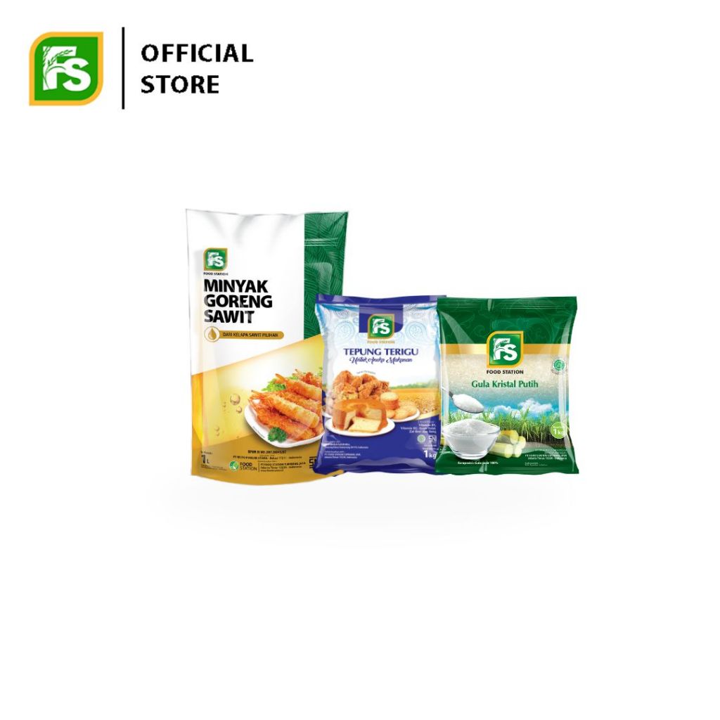 Jual Bundling FS Gula Pasir Hjau 1kg, FS Minyak Super 1 Liter, FS ...