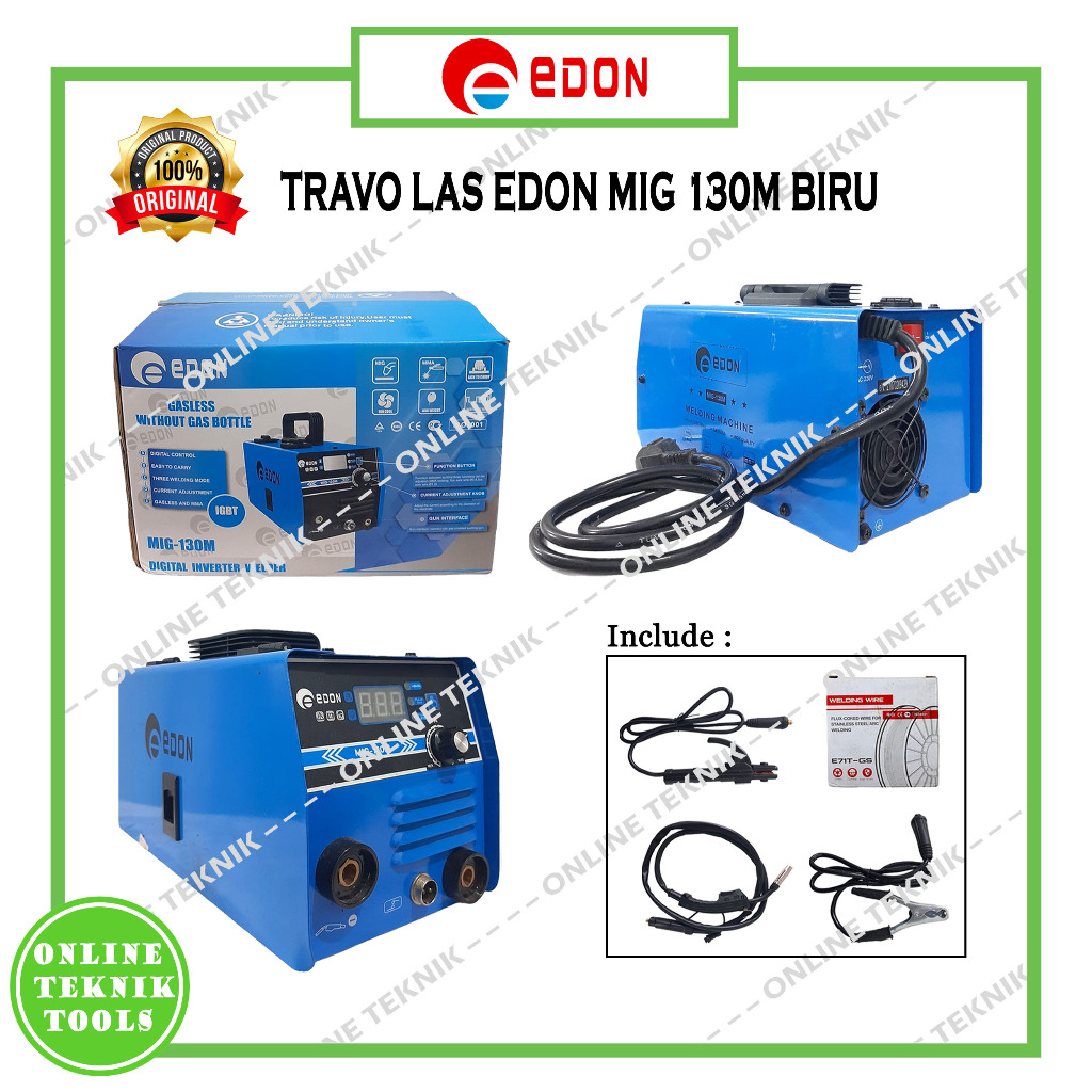 Jual EDON Travo Las Mig 130 Mesin Las Trafo IGBT Las Listrik Edon Mig ...
