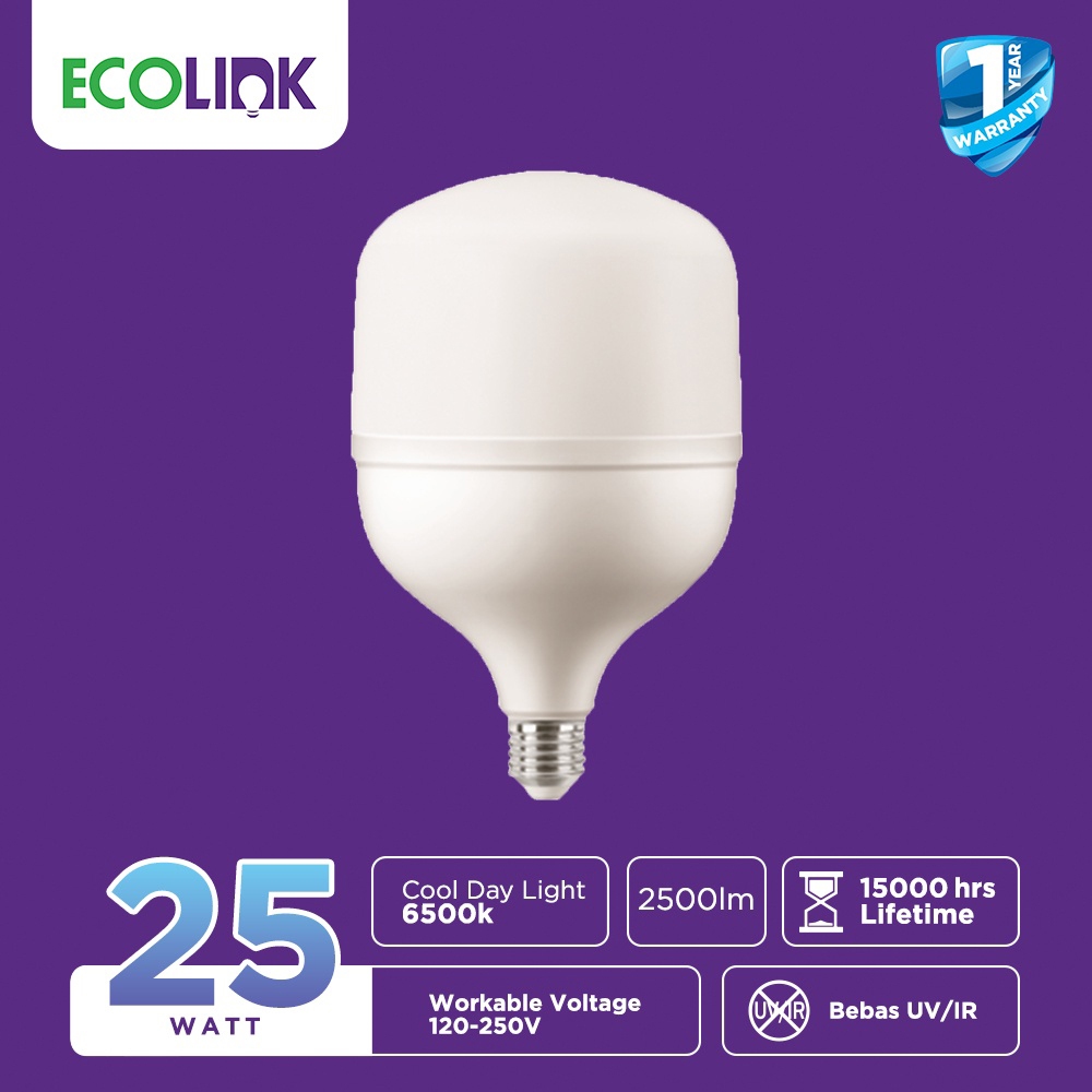 Jual Ecolink LED Bulb Capsule 25W E27 - Cool Day Light (Putih) SNI ...