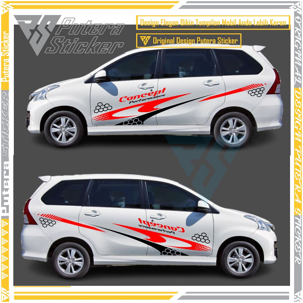Jual stiker mobil toyota avanza Stiker Cutting Toyota Avanza xenia ...